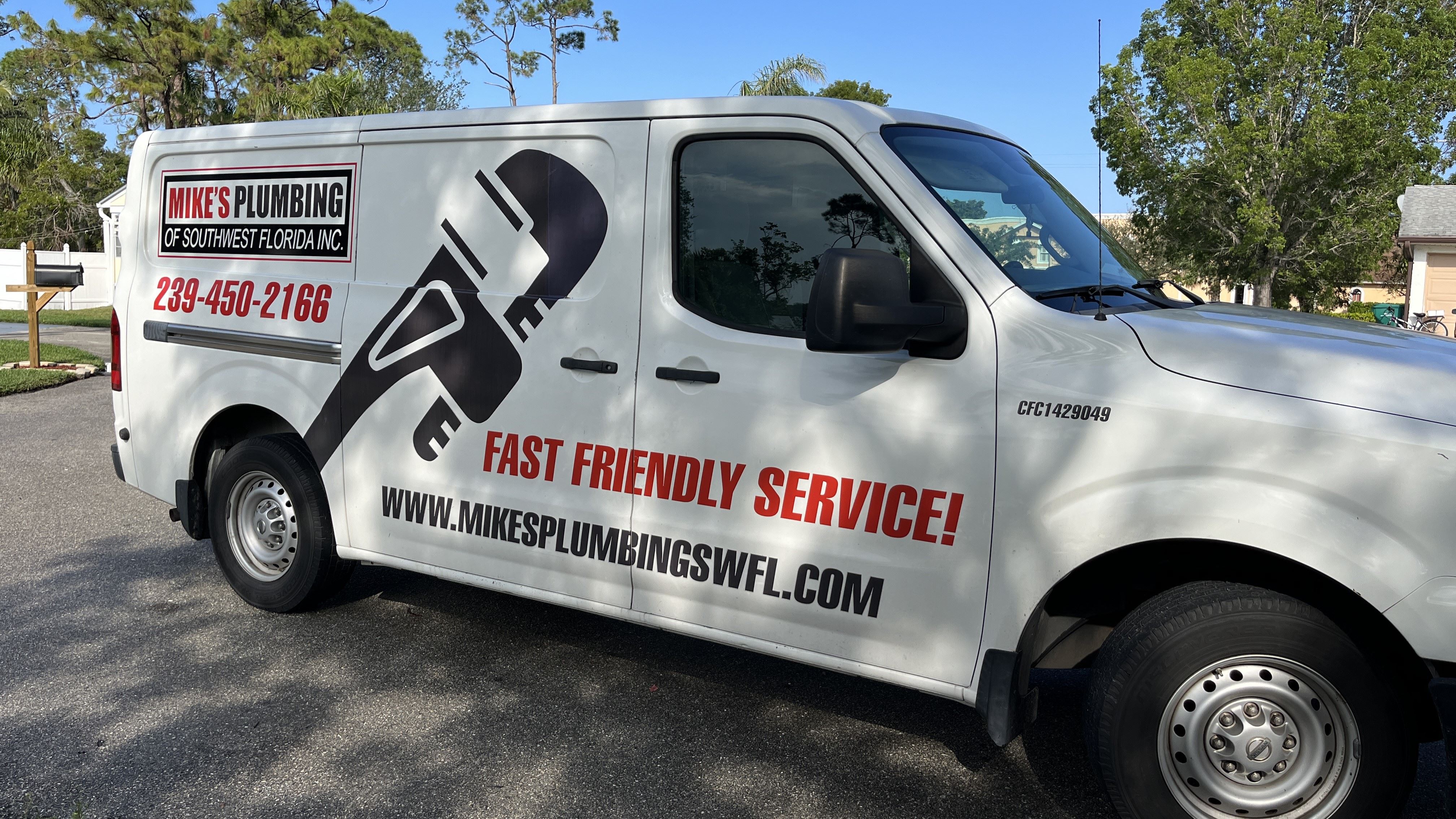 "Thank you" from Mike's Plumbing in Naples